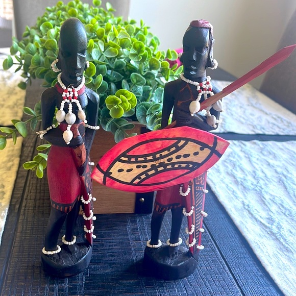 Accents | African Tribal Art Wood Statues African Protectors | Poshmark